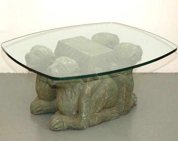Carved Lion's Head Coffee Table at 1stDibs | lion coffee table, lions ...